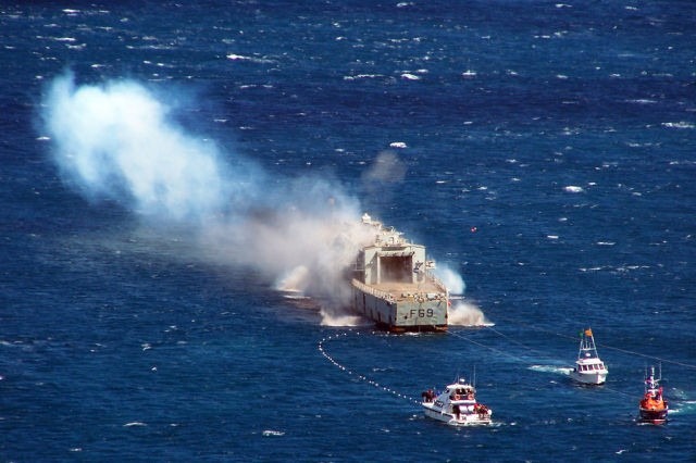 Sinking of Decommissioned Ships | Amusing Planet